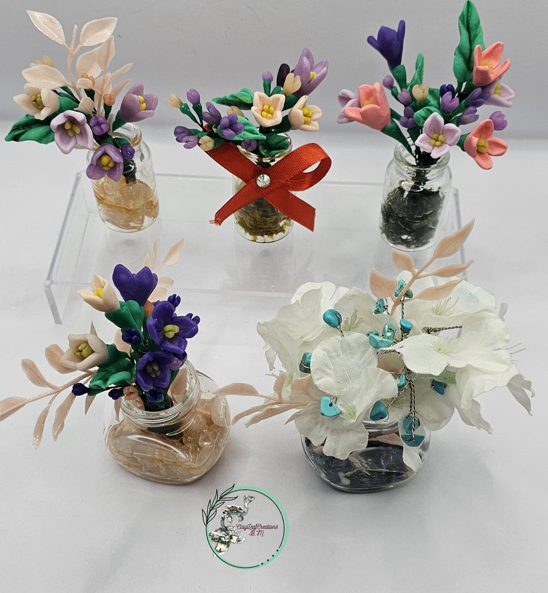 Little Flower Bouquets, Handmade Lilacs, Artificial Flower Display ...