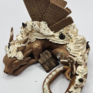 Graham Cracker, Cute Dragon Figurine, Holiday Drink - Etsy