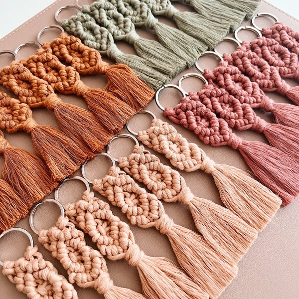 Macrame Keychain - Etsy