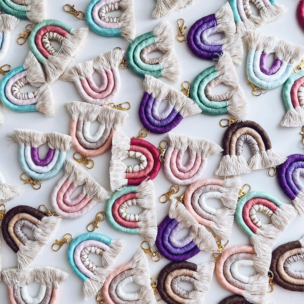 Personalized Bulk Rainbow Keychain Baby Shower Wedding Gift | Etsy