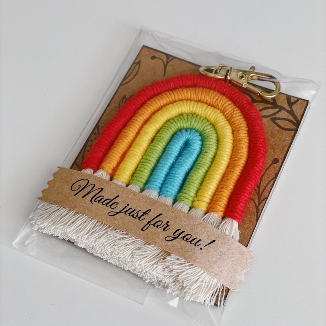 Customizable Rainbow Keychain Birthday Favor Wedding Gift Boho - Etsy
