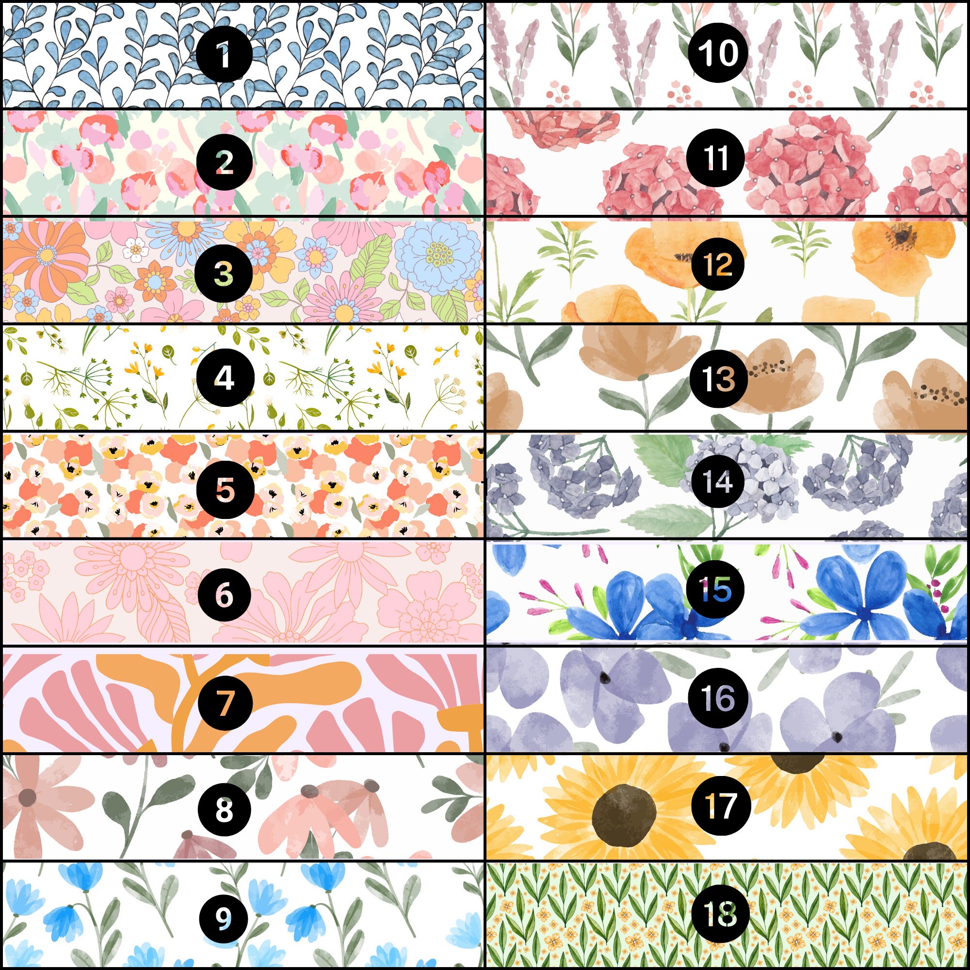 Flower Border Monogram Post-it Notes | BOGO 50% off | Sticky Notes ...