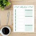 Printable Weekly Planner - Green Flowers - Etsy