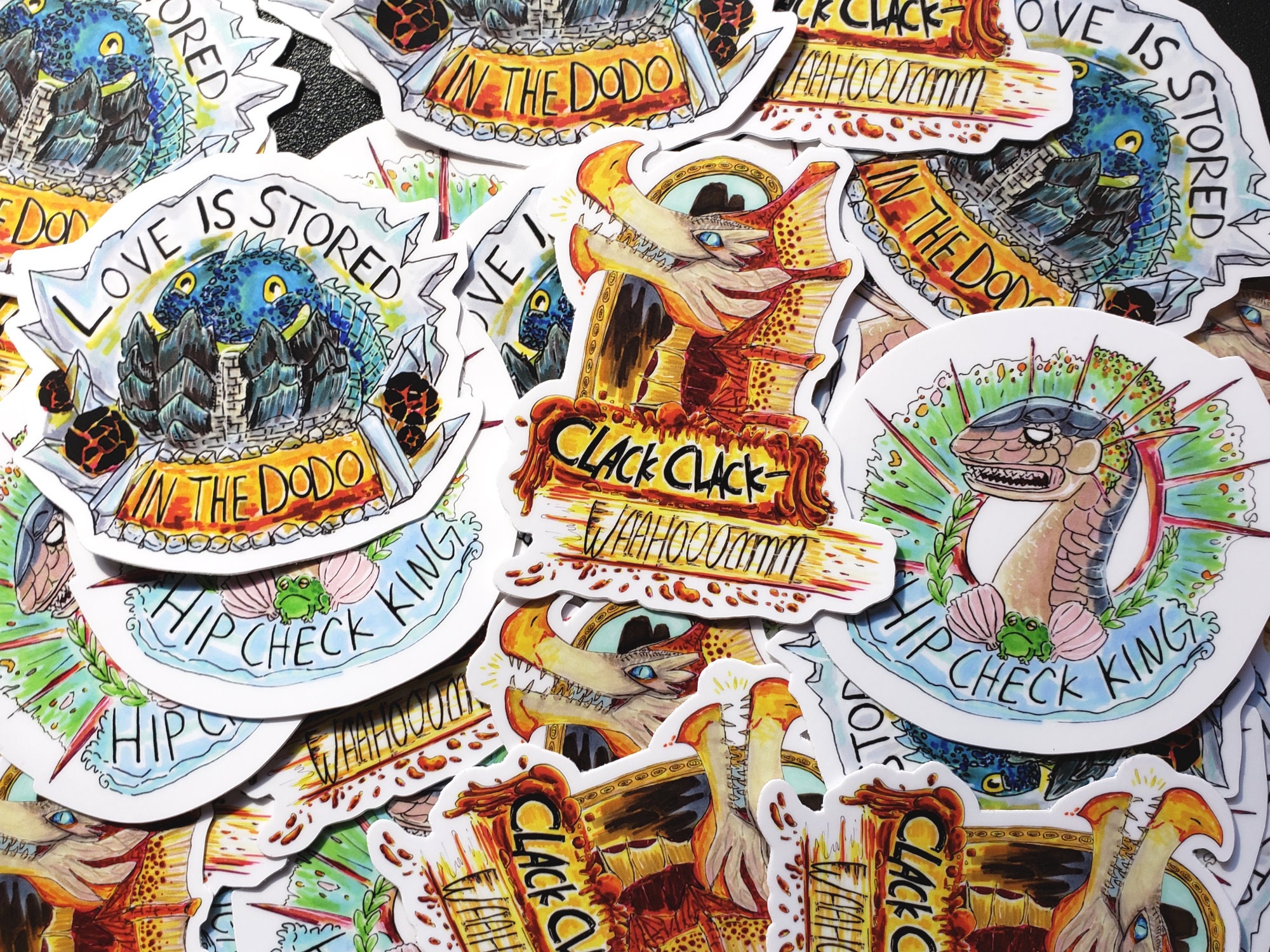 Monster Hunter Monster Motto Stickers | Etsy