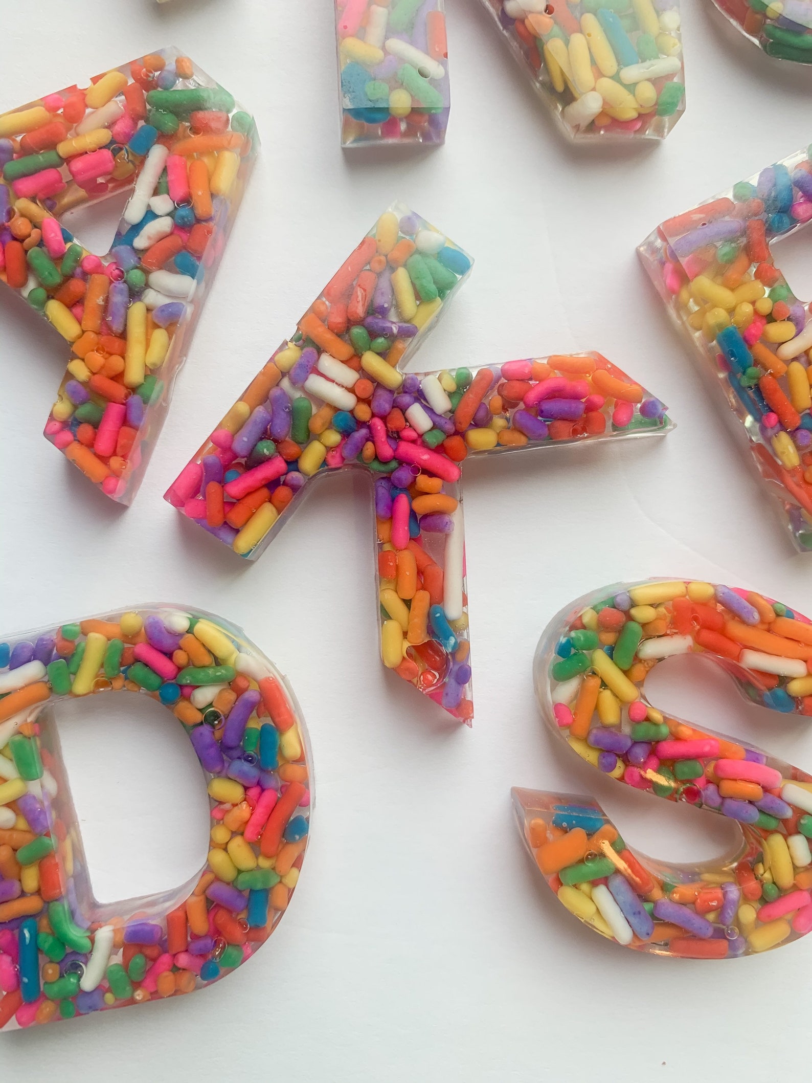 Resin Alphabet Letters Personalized Bag Manipulatives for | Etsy