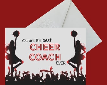 Cheer Thank You Card | Etsy