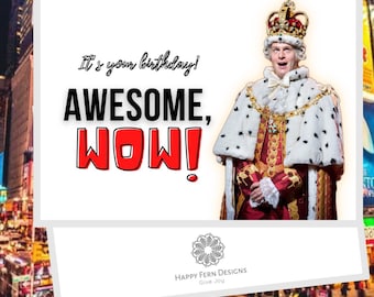 King George Hamilton Birthday Card - Etsy