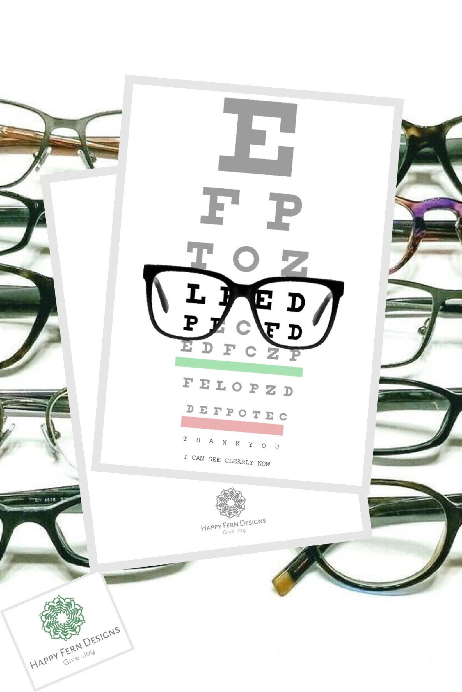 Optometrist Card - Eye Doctor Thank You Card - Etsy