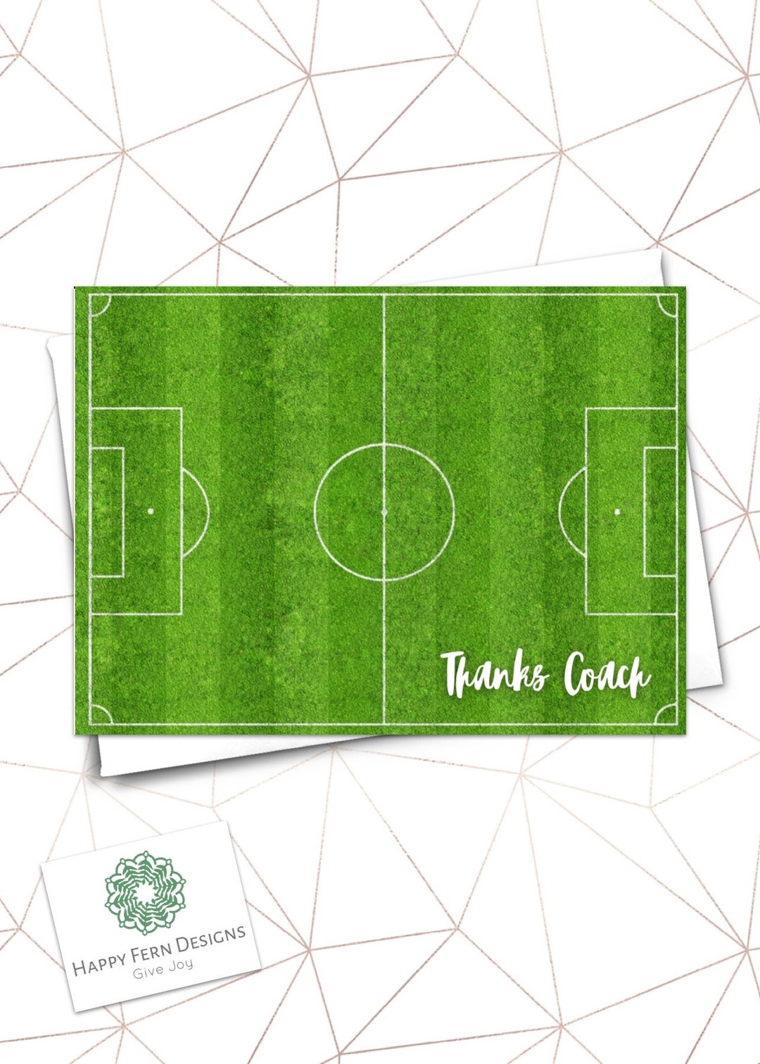 Soccer Coach Thank You Card - Etsy