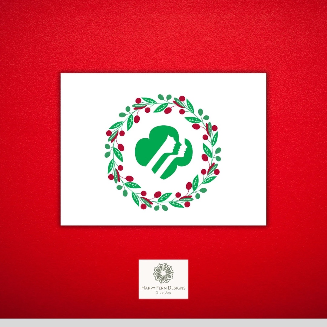 Girl Scout Holiday Card - Girl Scout Christmas Card - Girl Scout Leader ...