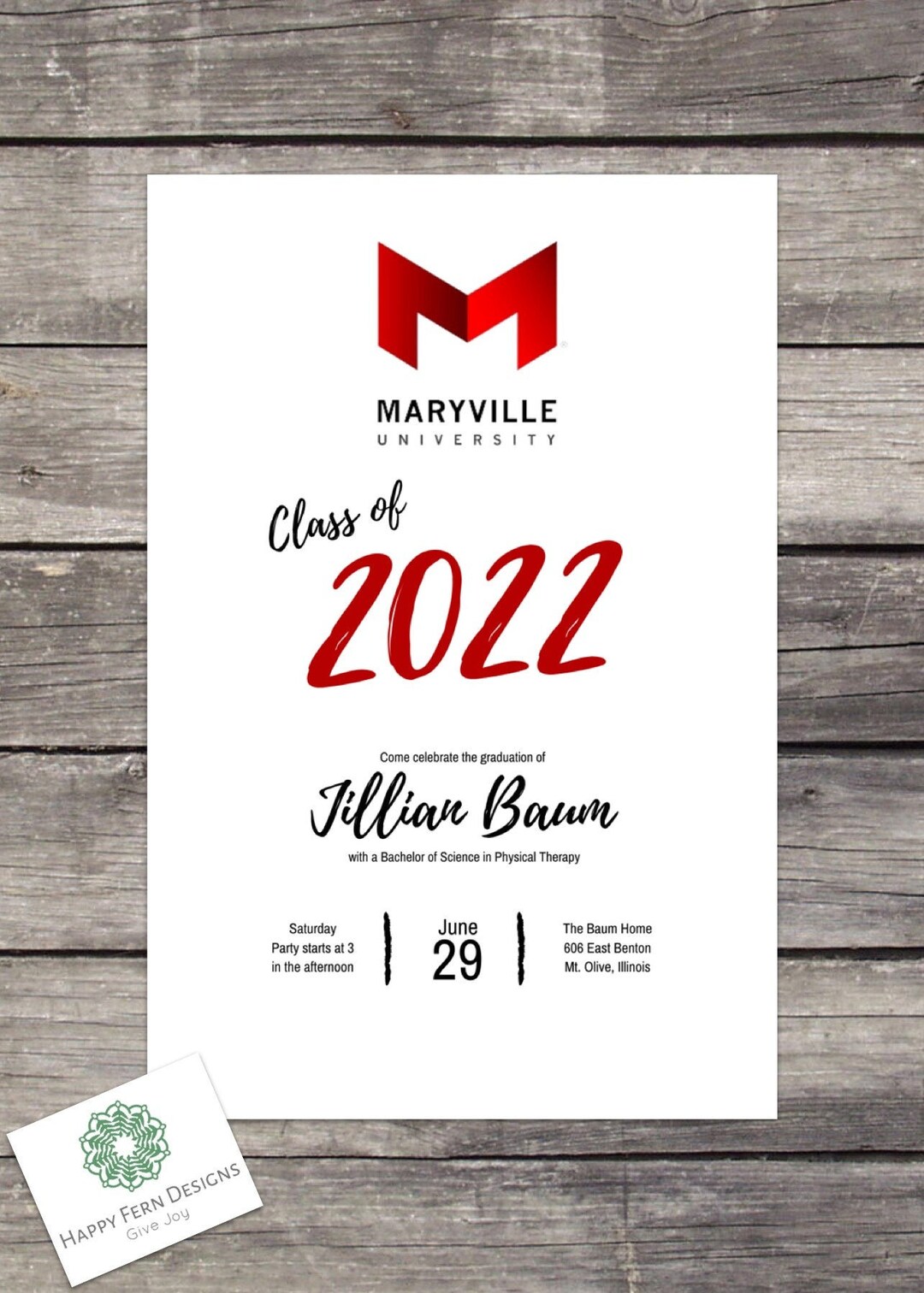 Custom Graduation Party Invitation - Etsy