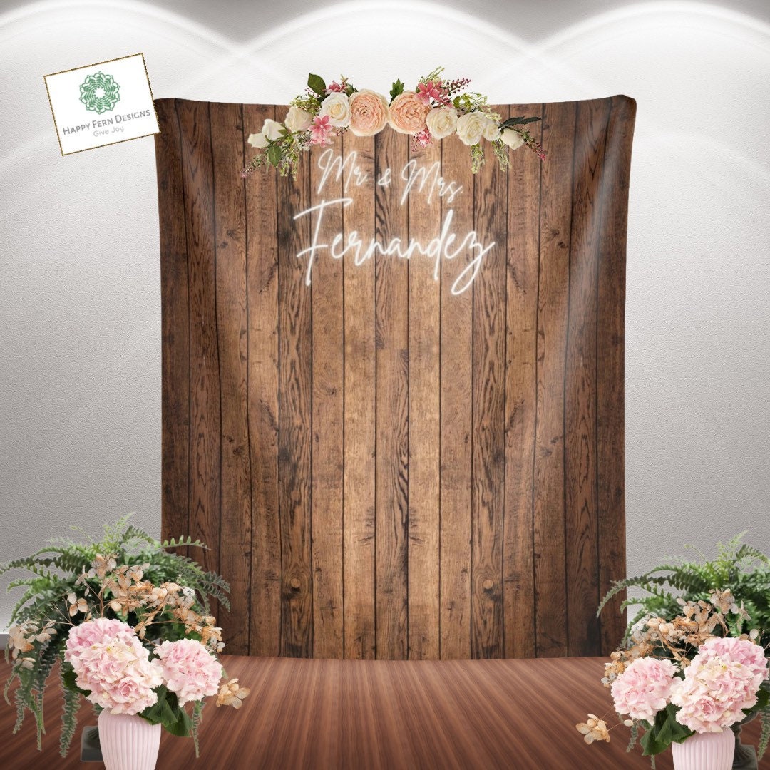 Personalized Wood Wedding Backdrop - Wedding Decor - Etsy