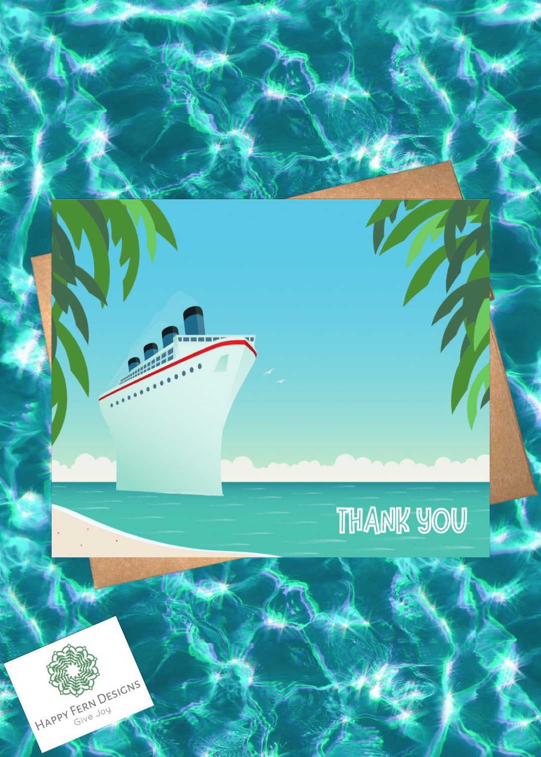 Cruise Ship Thank You Card - Etsy