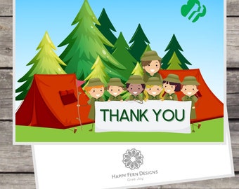 Cub Scout Thank You Card - Etsy
