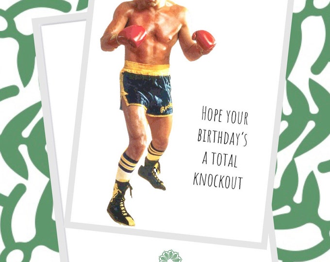 Rocky Balboa Inspired Hope Your Birthday’s A Total Knockout Birthday ...