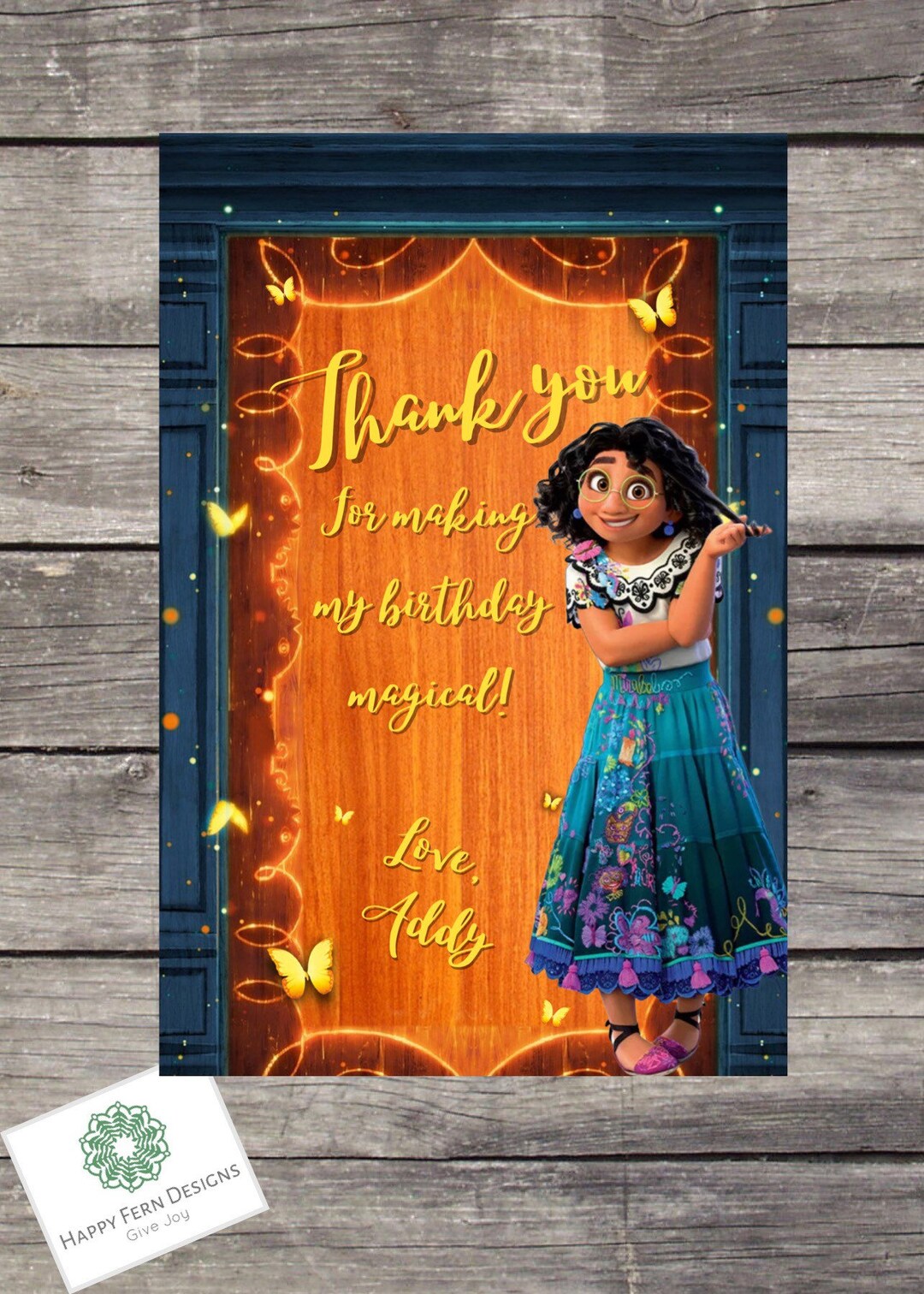 Encanto-inspired Magical Door Thank You Card - Etsy