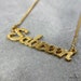 Sabreen صابرين Name Necklace in 22K Carat Solid Gold - Etsy