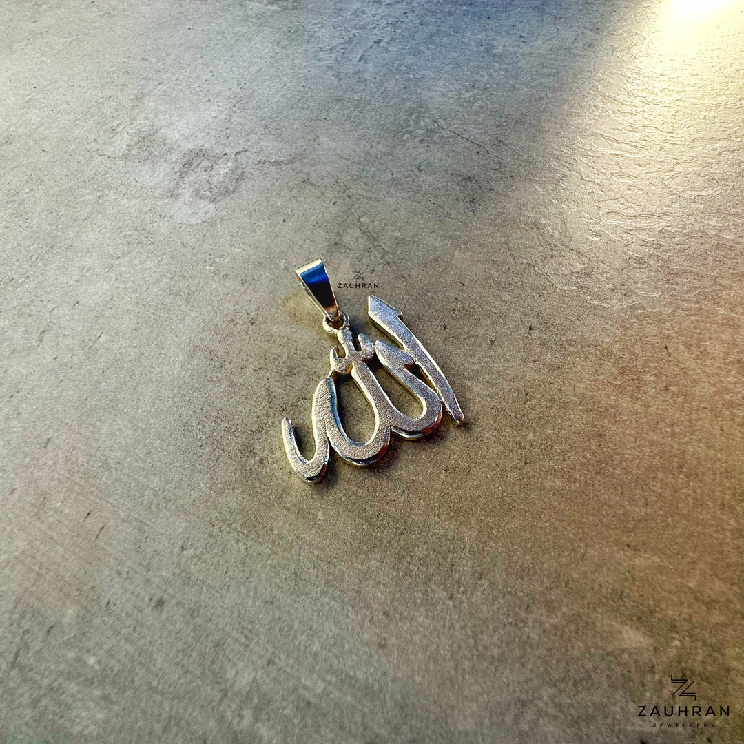 Allah Pendant Handmade in Pure Silver - Etsy