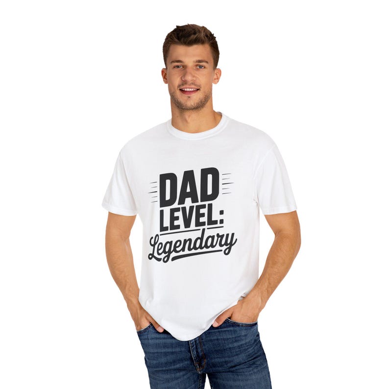 Dad Level Legendary SVG PNG | Vintage Bold Typography Shirt Design ...
