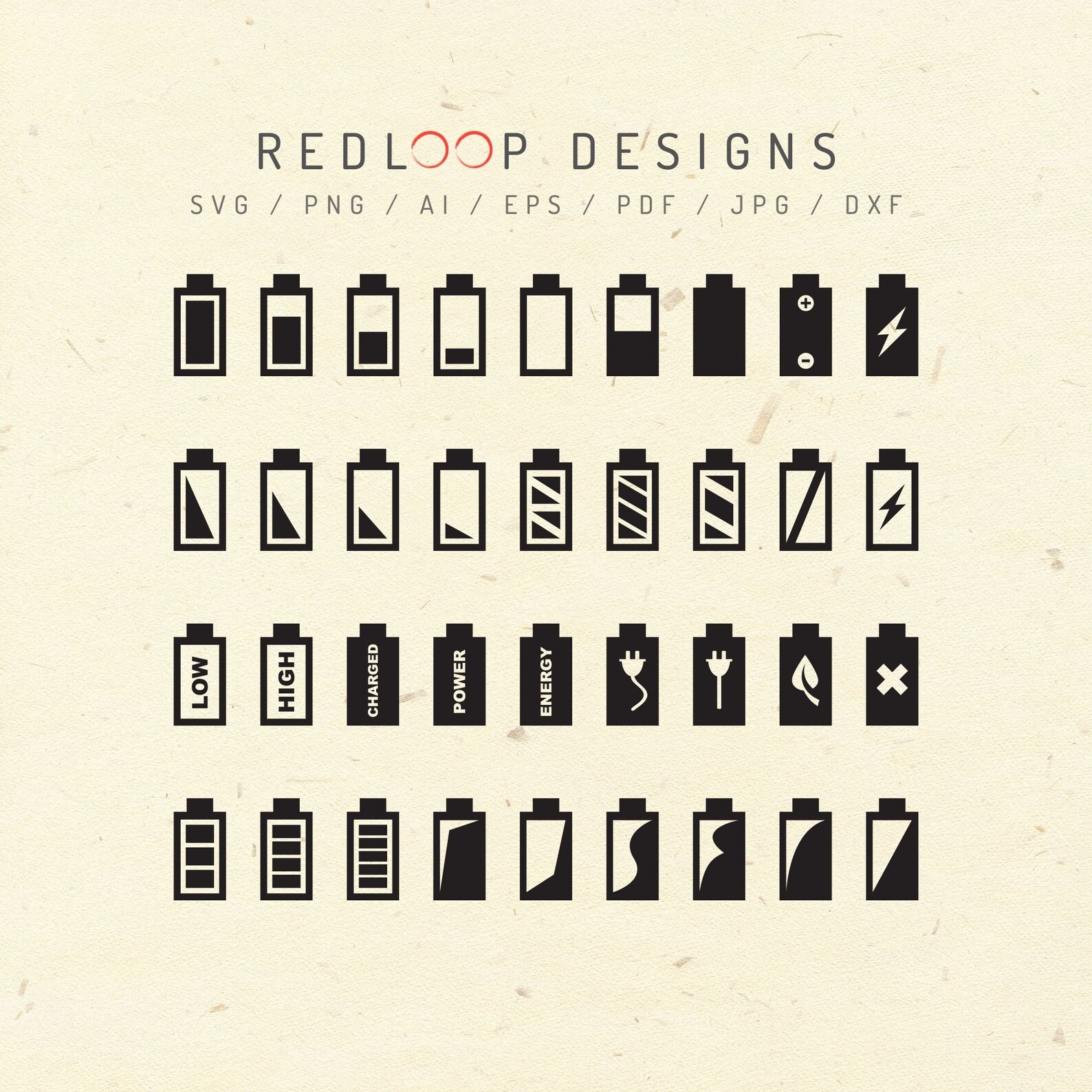 Battery Bundle SVG Charge Svg Loading Icon Battery Clipart - Etsy