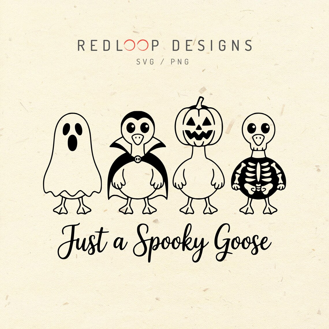 Halloween Goose SVG File for Cricut Cute Cartoon Geese Costumes Ghost ...