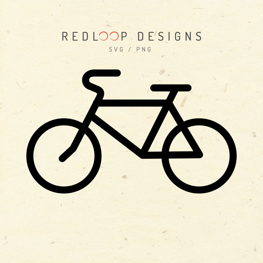 Simple Bicycle SVG File for Cricut, PNG Sublimation Design, DIY Crafts ...