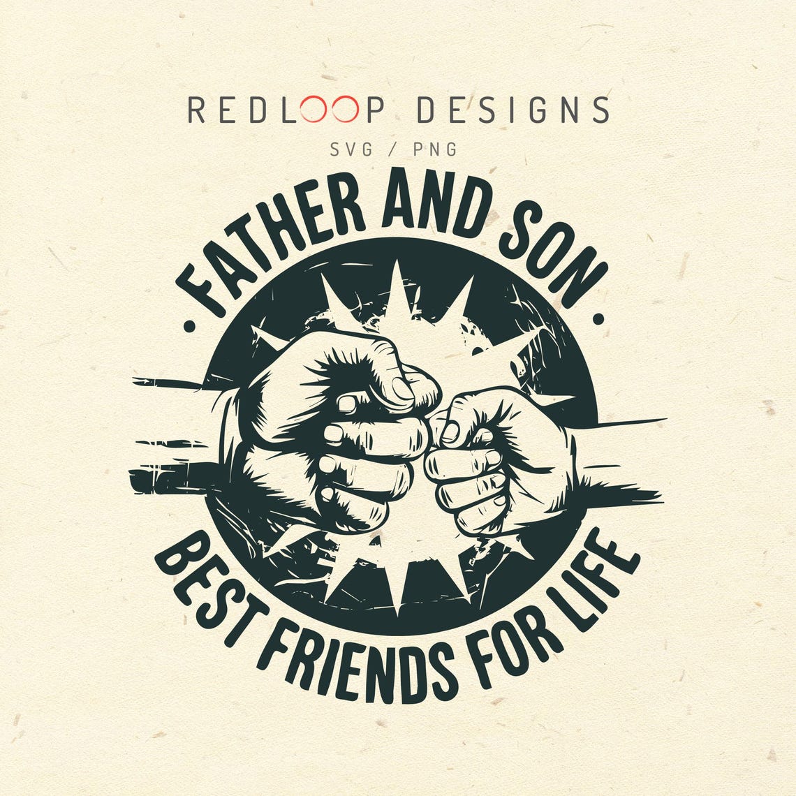 Father and Son SVG PNG | Retro Badge Design for Shirt | Best Friends ...