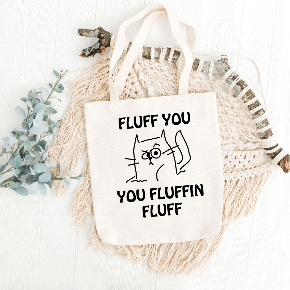Funny Cat SVG Fluff You You Fluffin Fluff SVG Cut File for - Etsy