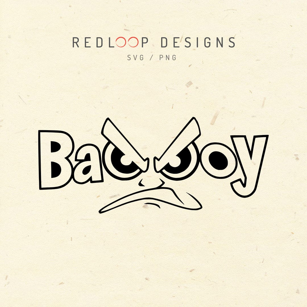 Badboy SVG PNG | Angry Face Graphic T-shirt Design | Attitude Cut File ...