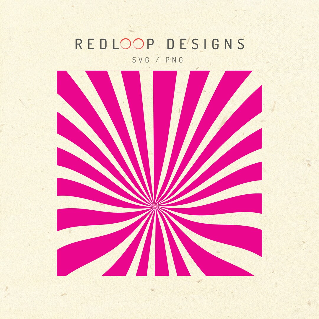 Pink Radial Sun Rays SVG for Cricut | Digital Download PNG | Sunburst ...