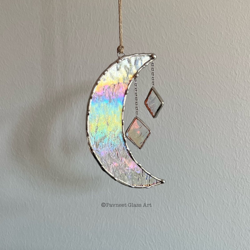 Stained Glass Moon - Etsy