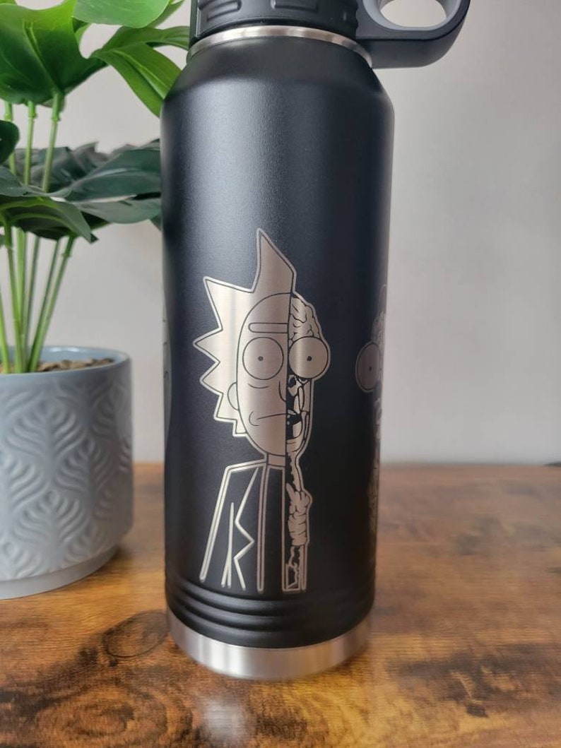 Rick and Morty Inspired Water Bottle 20oz Tumbler - Etsy