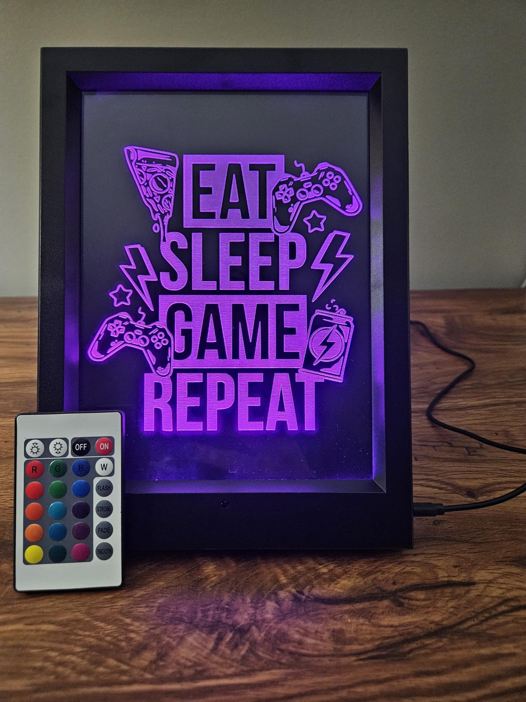 Gamer Led Light Picture Frame - Etsy