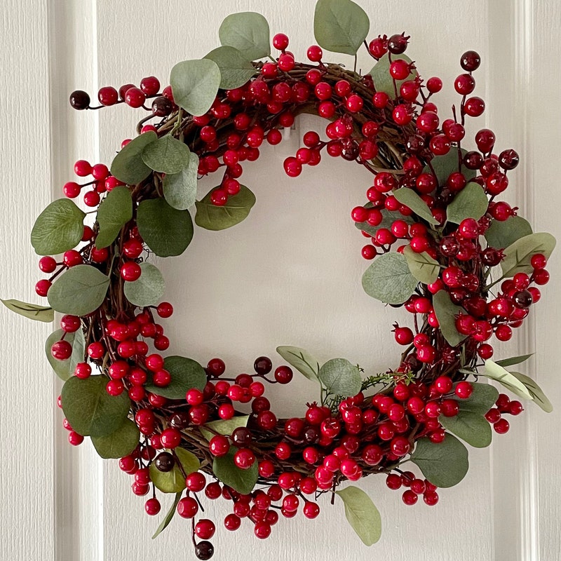 Red Berries Wreath - Etsy