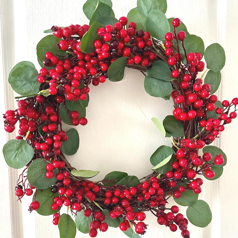 Red Berries Wreath - Etsy