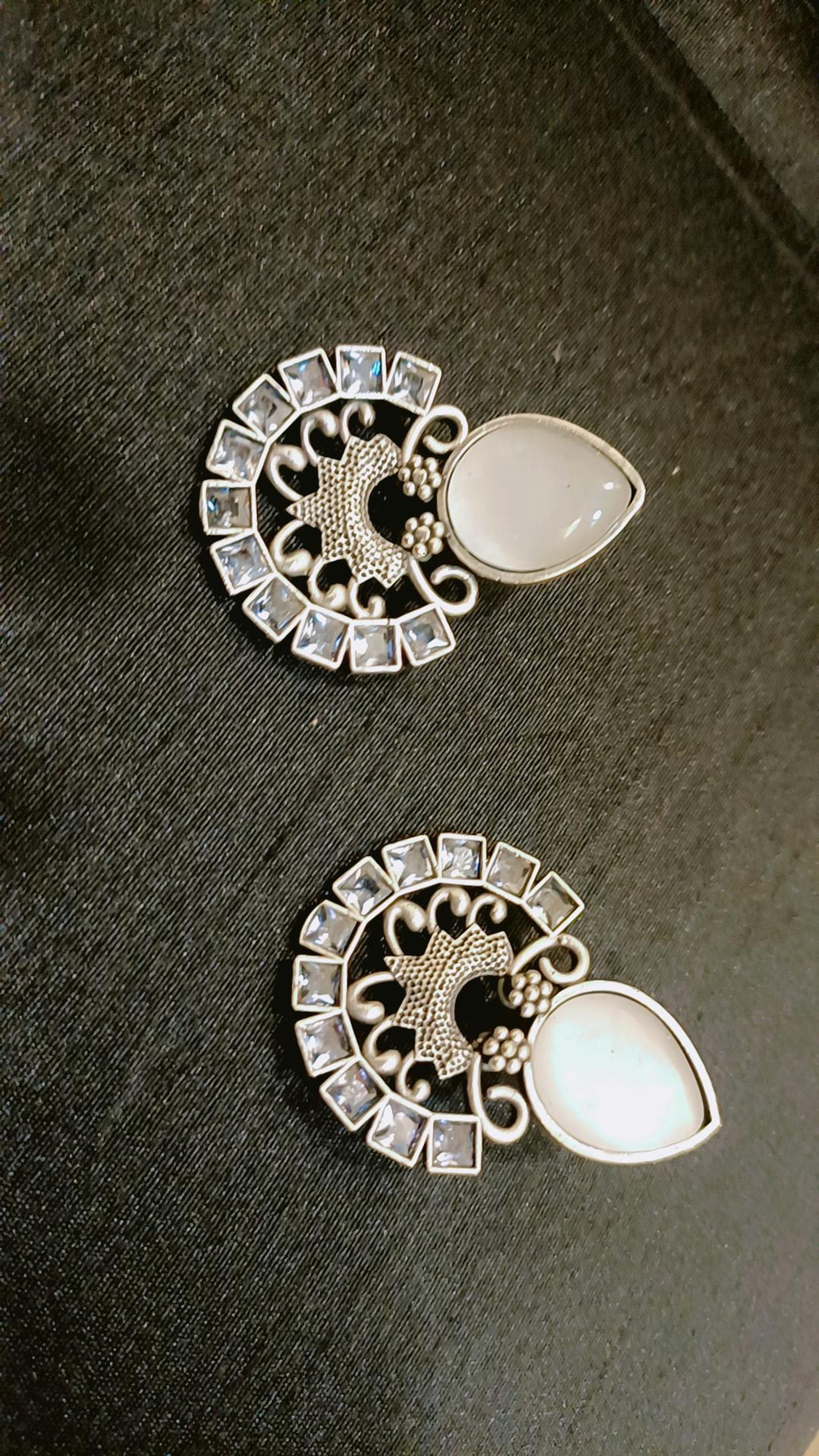 Traditional German Silver Beaded Drop Earrings INARA Collections - Etsy