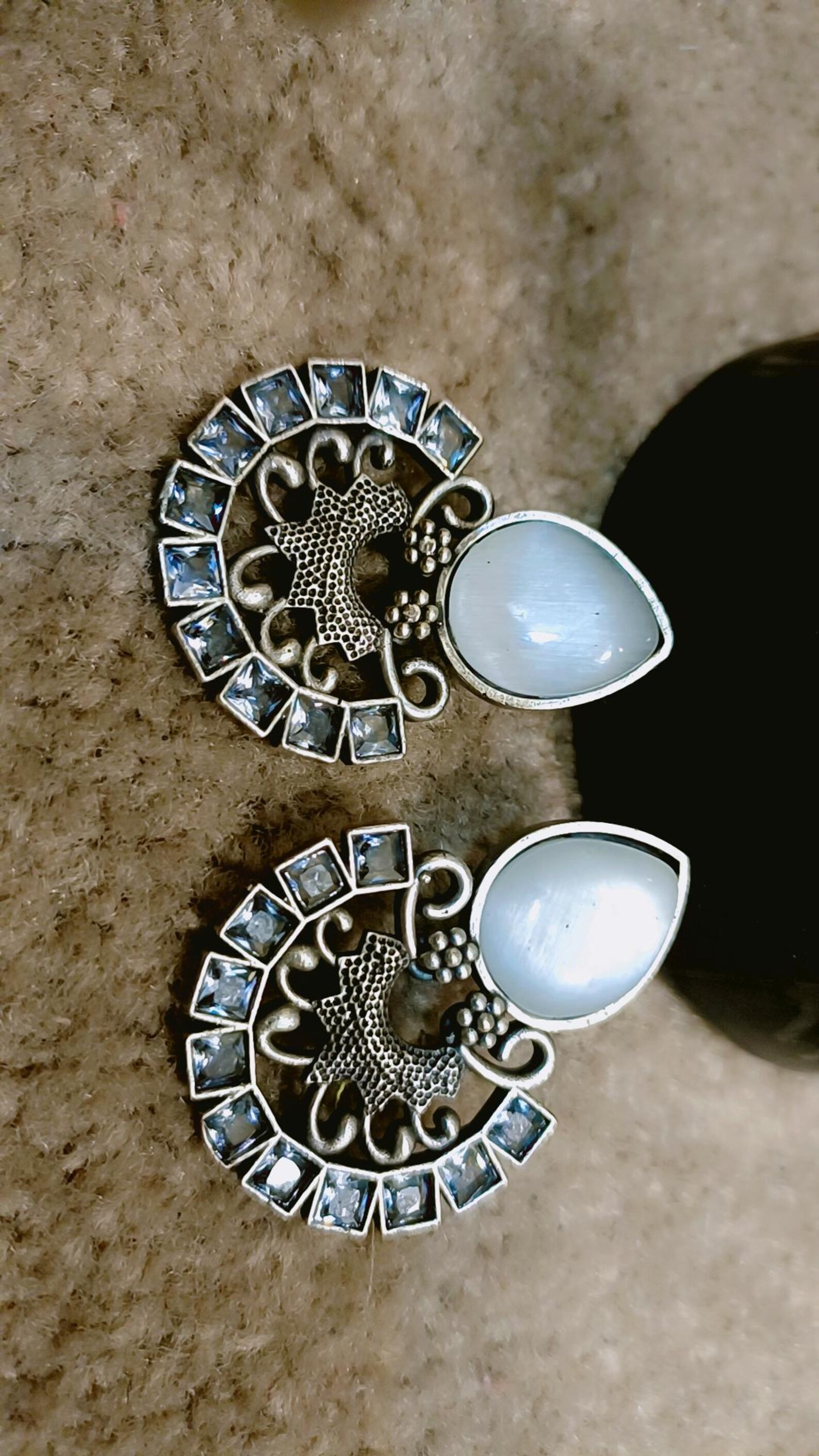 Traditional German Silver Beaded Drop Earrings INARA Collections - Etsy