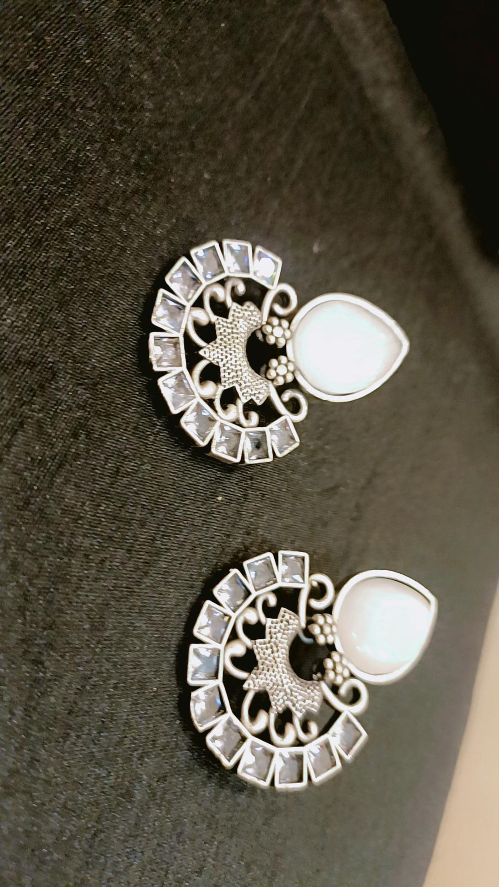 Traditional German Silver Beaded Drop Earrings INARA Collections - Etsy