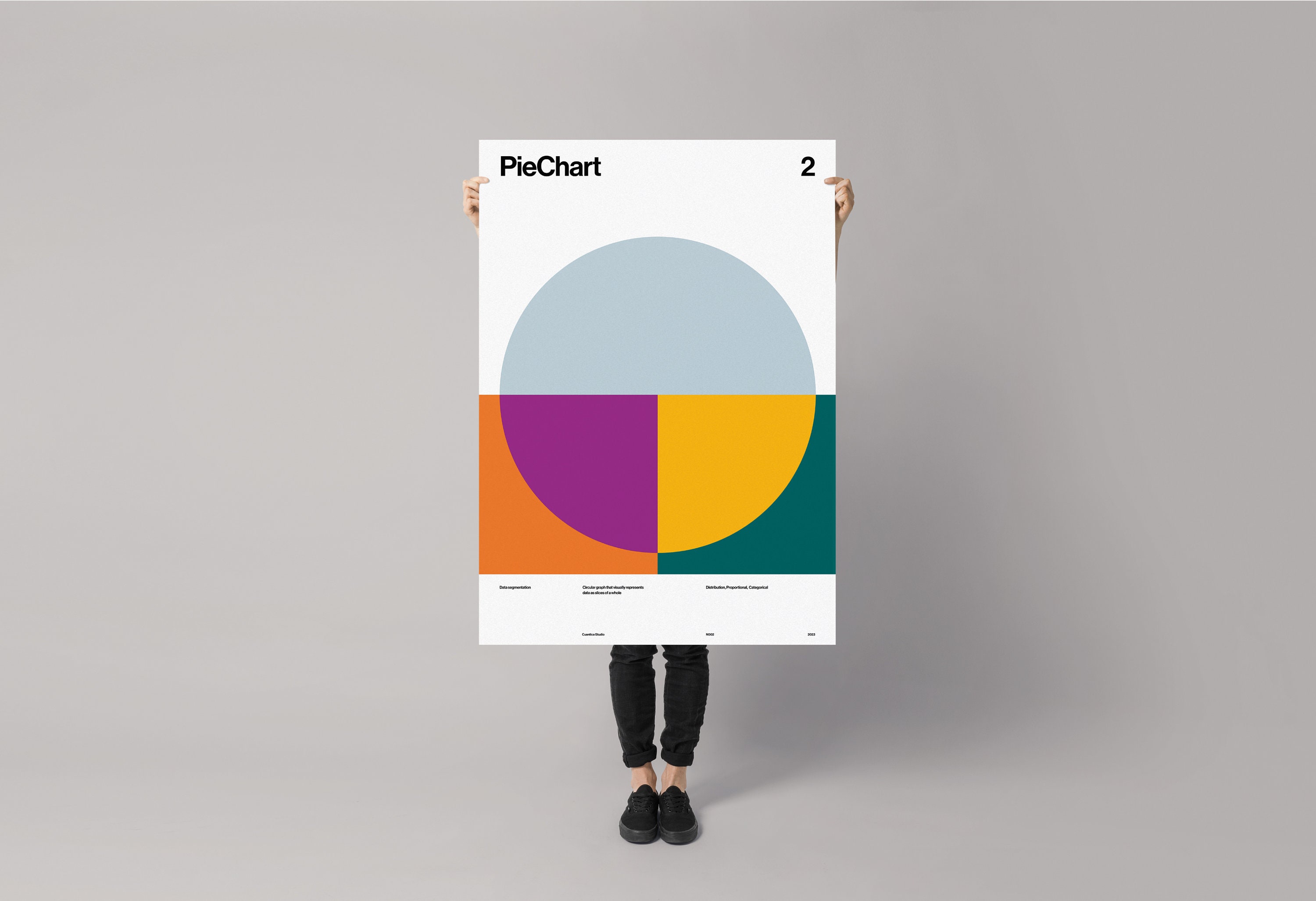 The Basics of Visualizing Dataviz: 002 Pie Chart Poster - Etsy