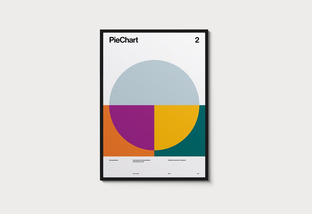 The Basics of Visualizing Dataviz: 002 Pie Chart Poster - Etsy