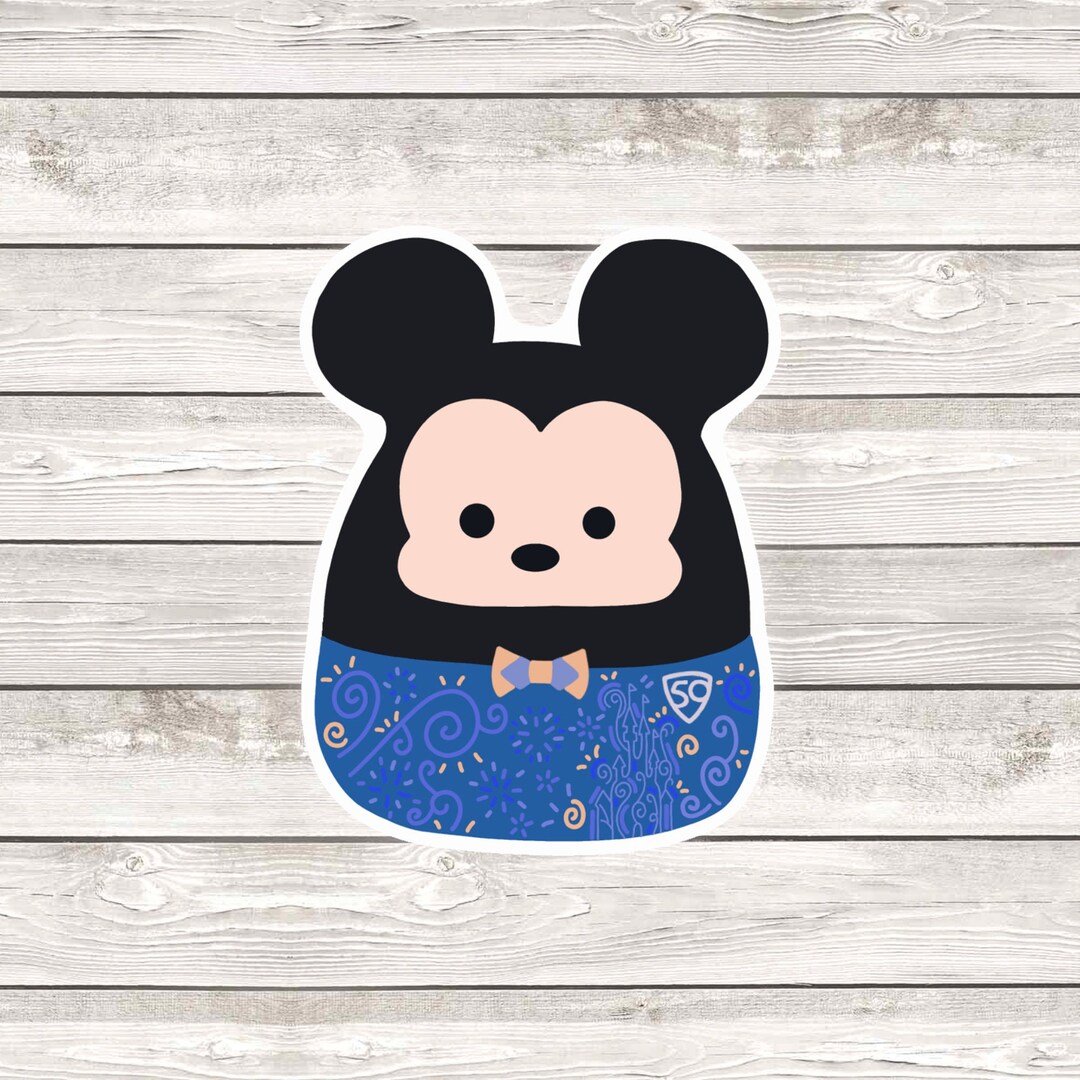 50th Anniversary Mickey Squish Sticker Mickey Mouse - Etsy