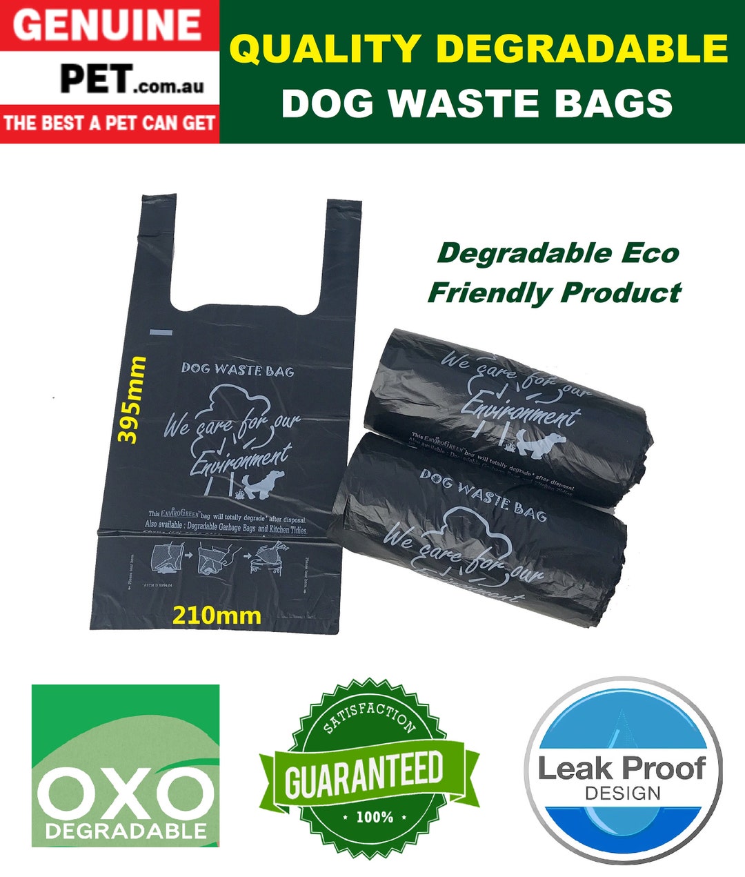 Bio Degradable Dog Poo Poop Litter Waste Bags - Etsy Australia