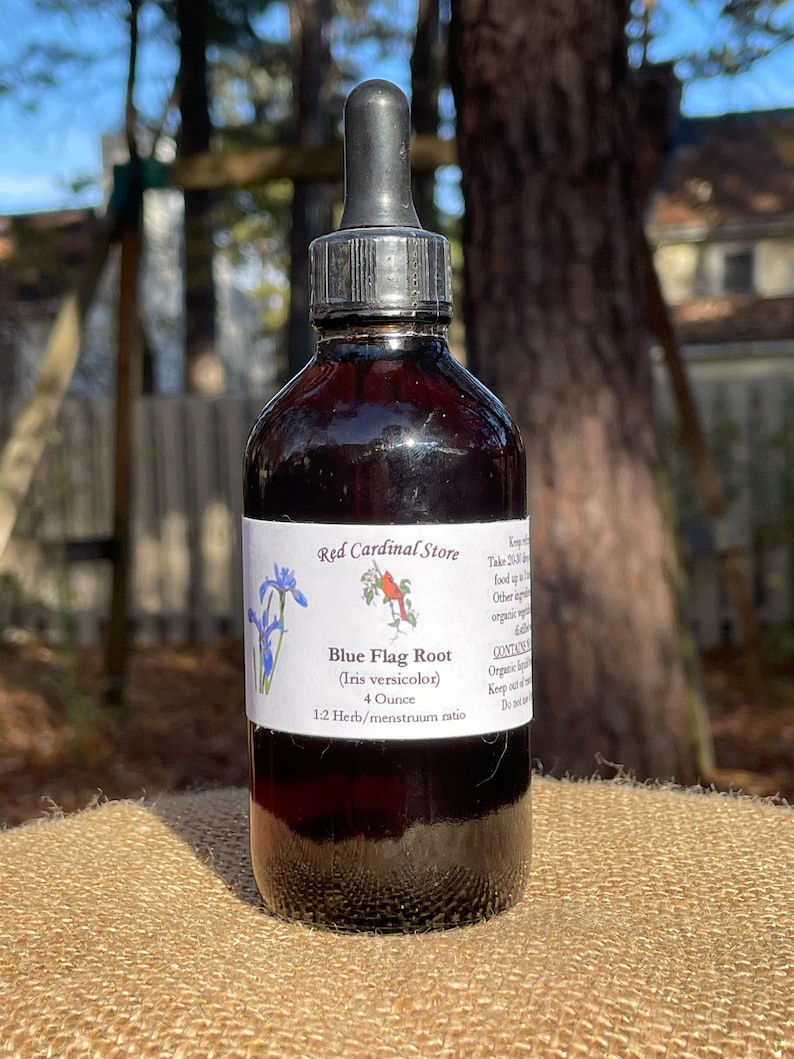 Blue Flag Root (iris Versicolor) Tincture Herb Extract Double ...