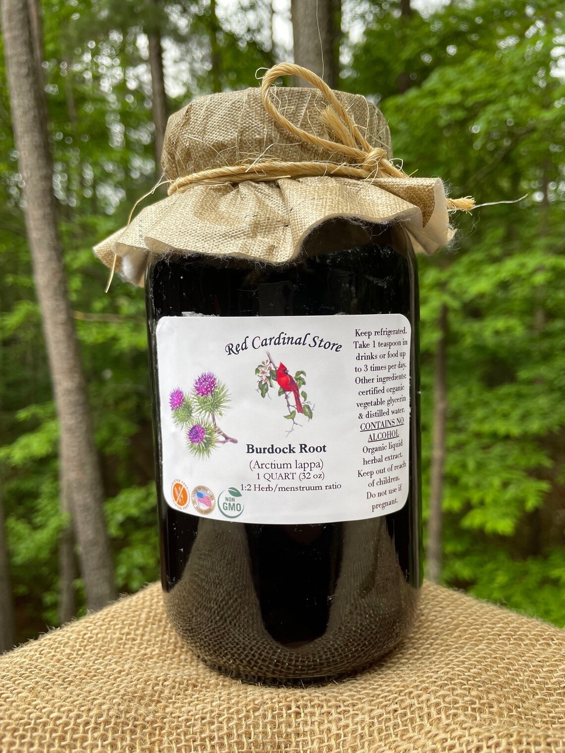 Burdock Root (niu Bang Zi) Tincture Herb Extract Double Extraction - Etsy