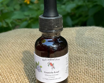 Organic SOURSOP Tincture GRAVIOLA LEAF Annona Muricata Herbal Extract ...