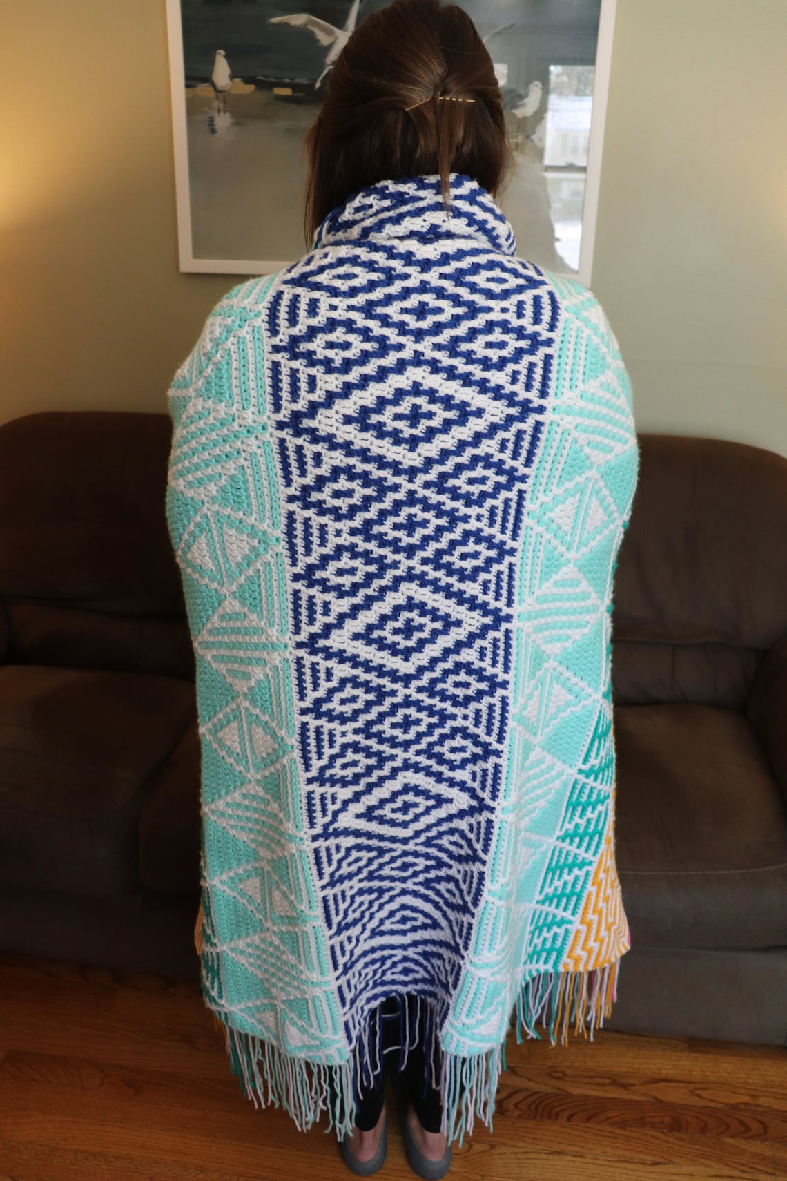 Diamondback Blanket Overlay Mosaic Crochet Pattern - Etsy
