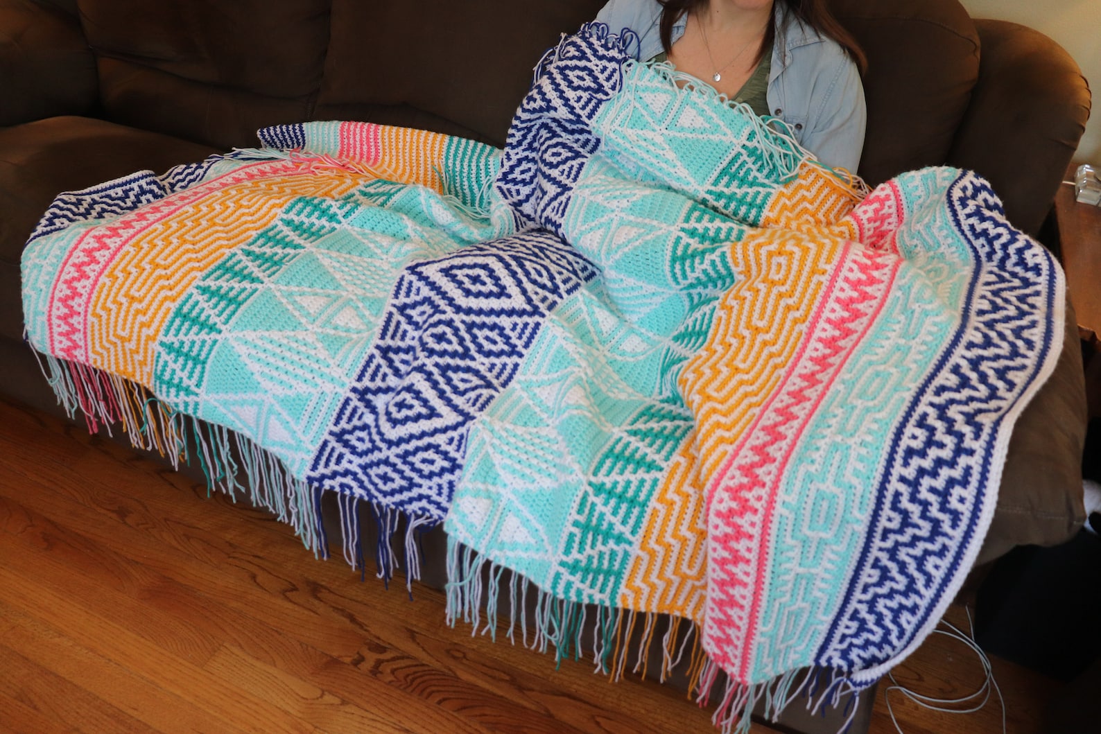 Diamondback Blanket Overlay Mosaic Crochet Pattern - Etsy