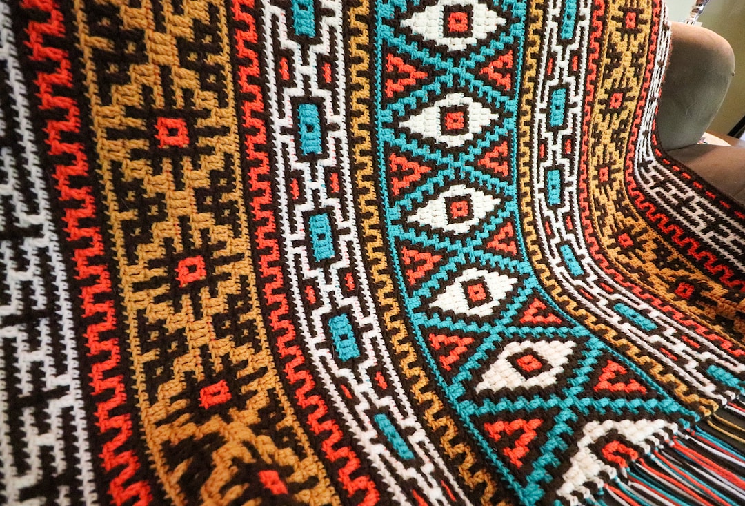 Badlands Blanket - Overlay Mosaic Crochet Pattern - Charts and Written ...