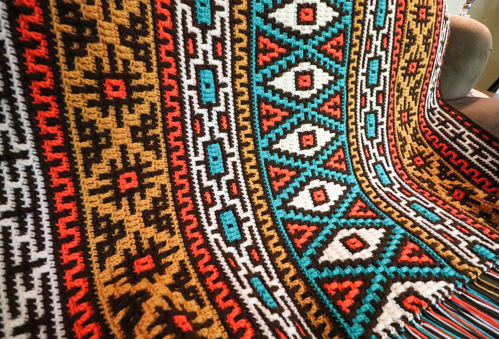 Badlands Blanket Overlay Mosaic Crochet Pattern Charts and Written ...