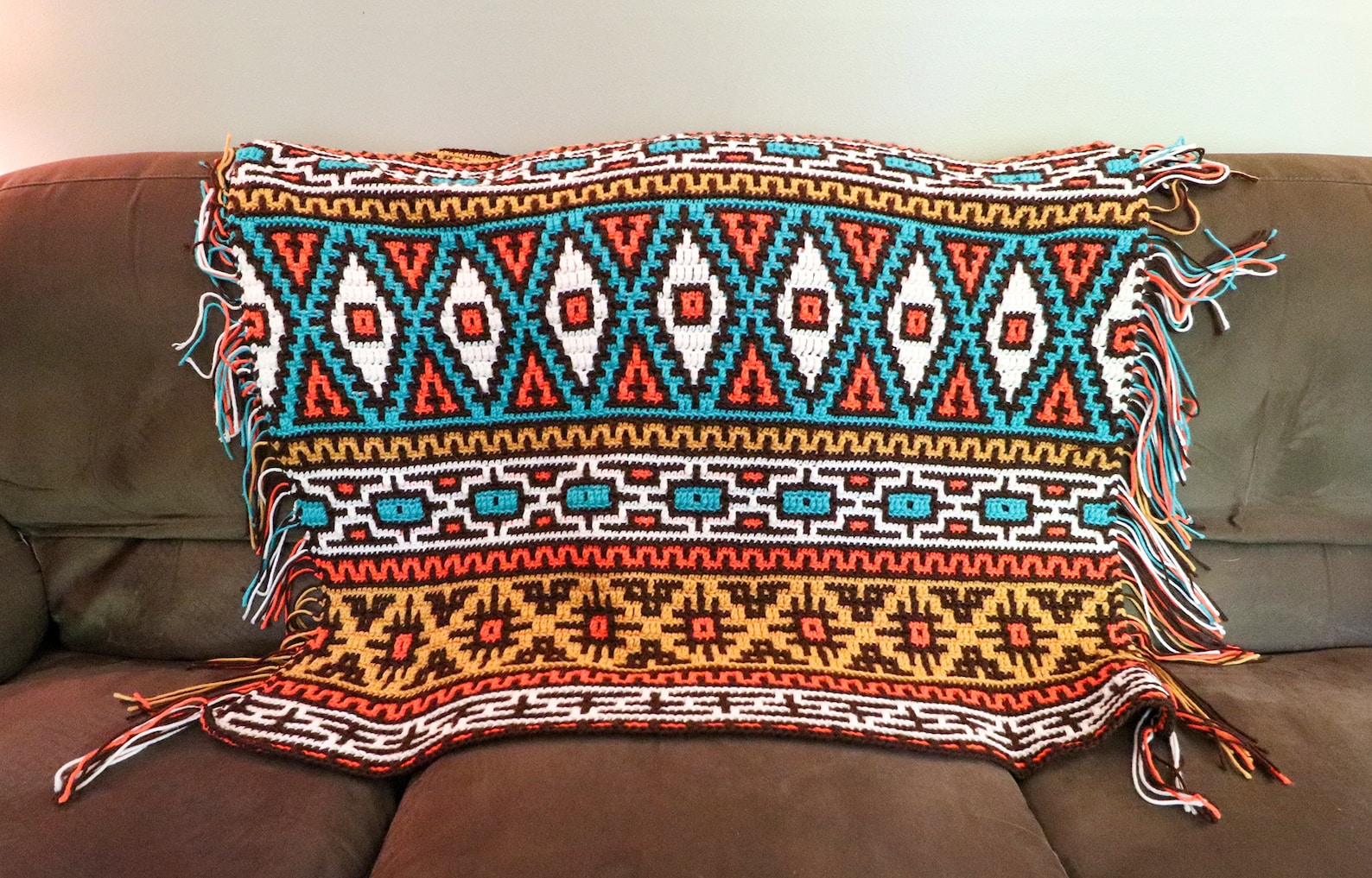 Badlands Blanket Overlay Mosaic Crochet Pattern Charts and Written ...